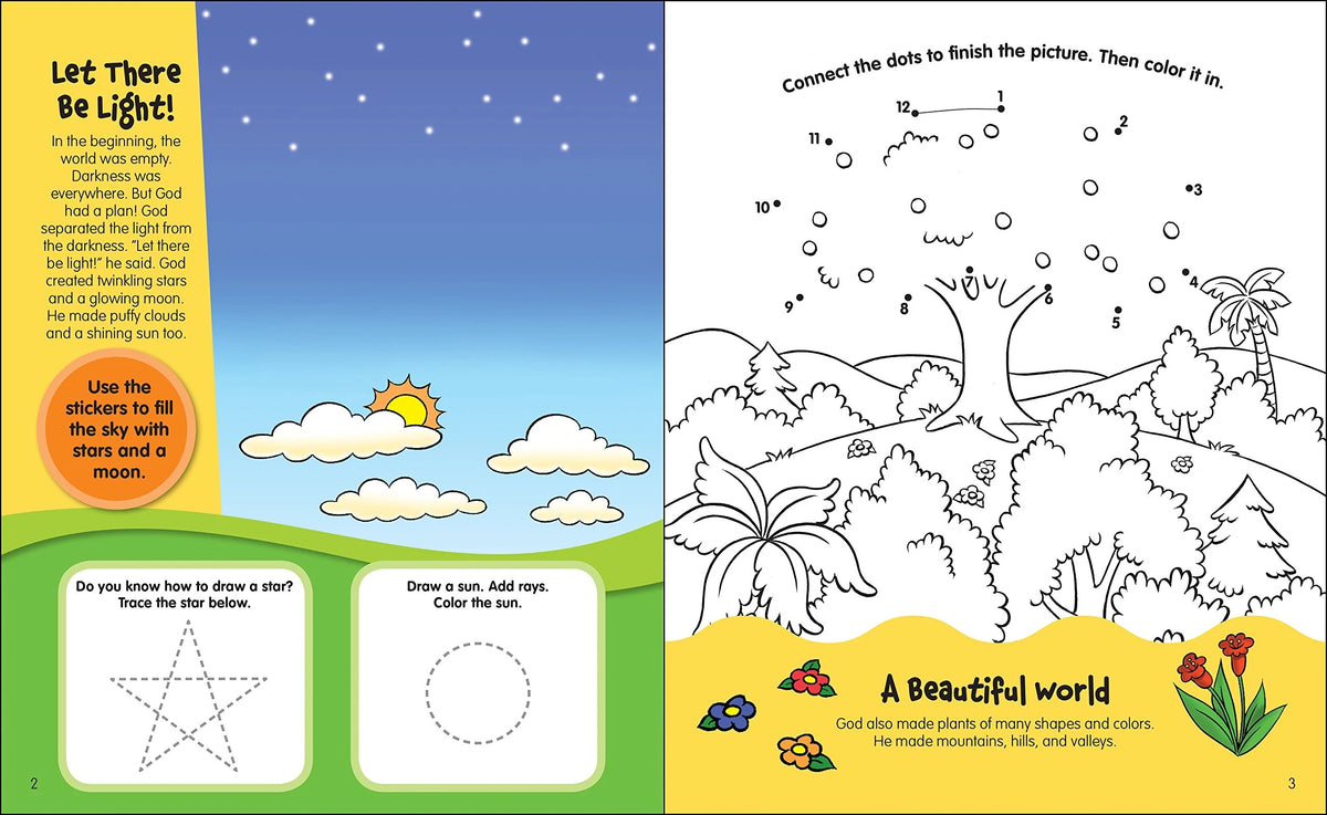 The Beginner's Bible: Wild About Creation Sticker and Activity Book by ...