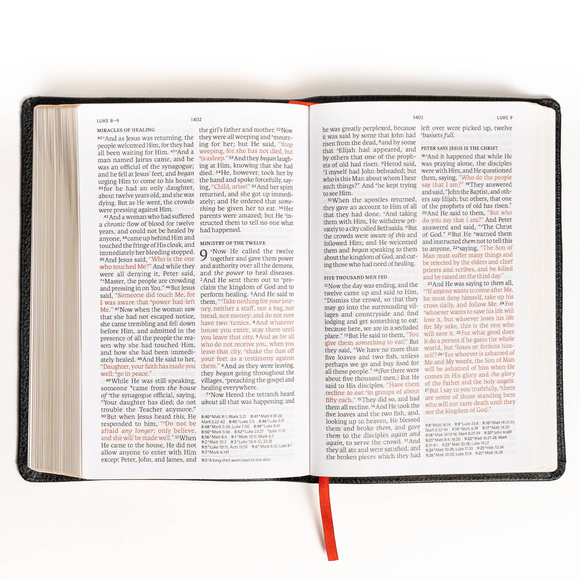 NASB Large Print Personal Size Reference Bible (Black, Genuine Leather ...