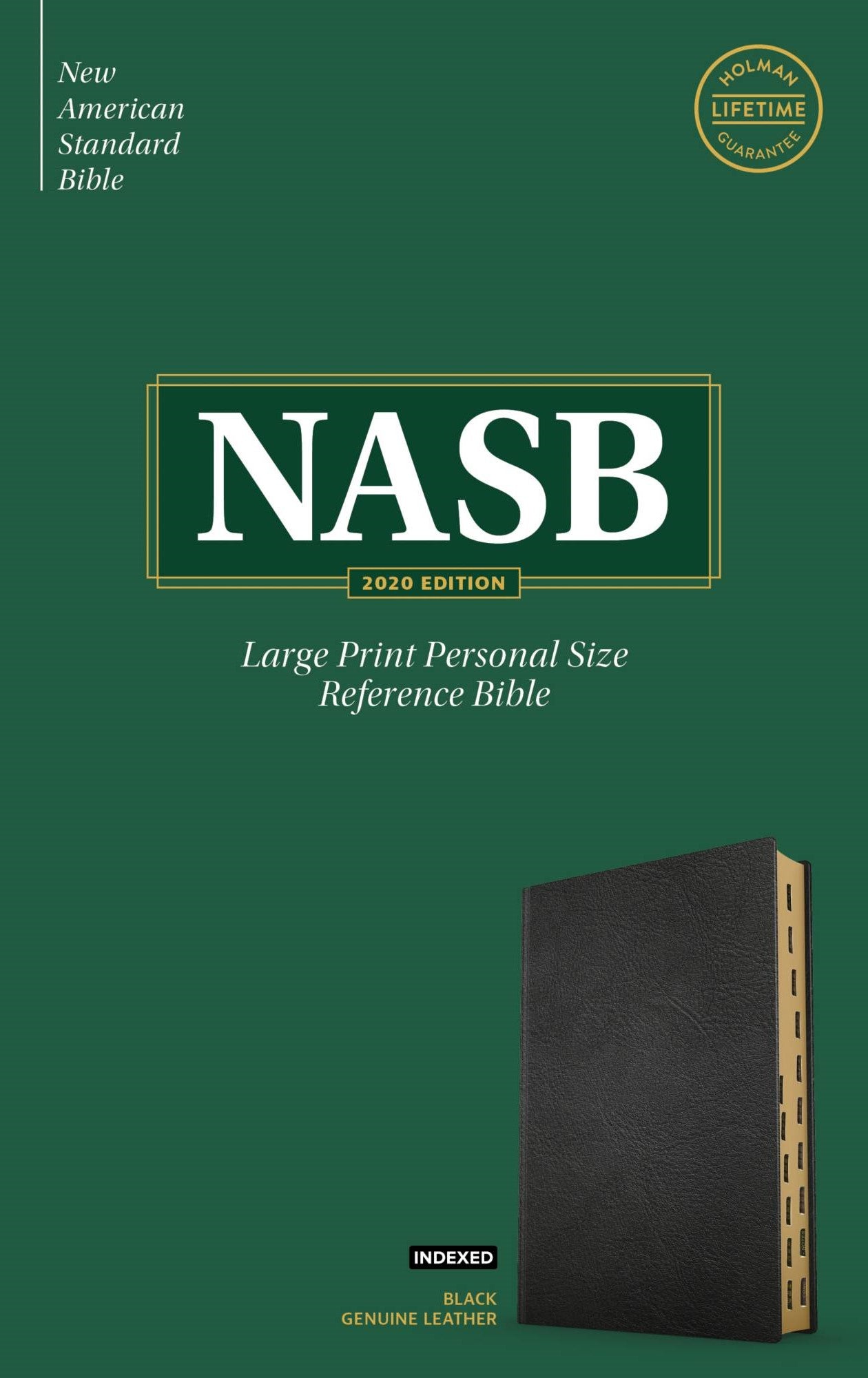 NASB Large Print Personal Size Reference Bible (Black, Genuine Leather ...