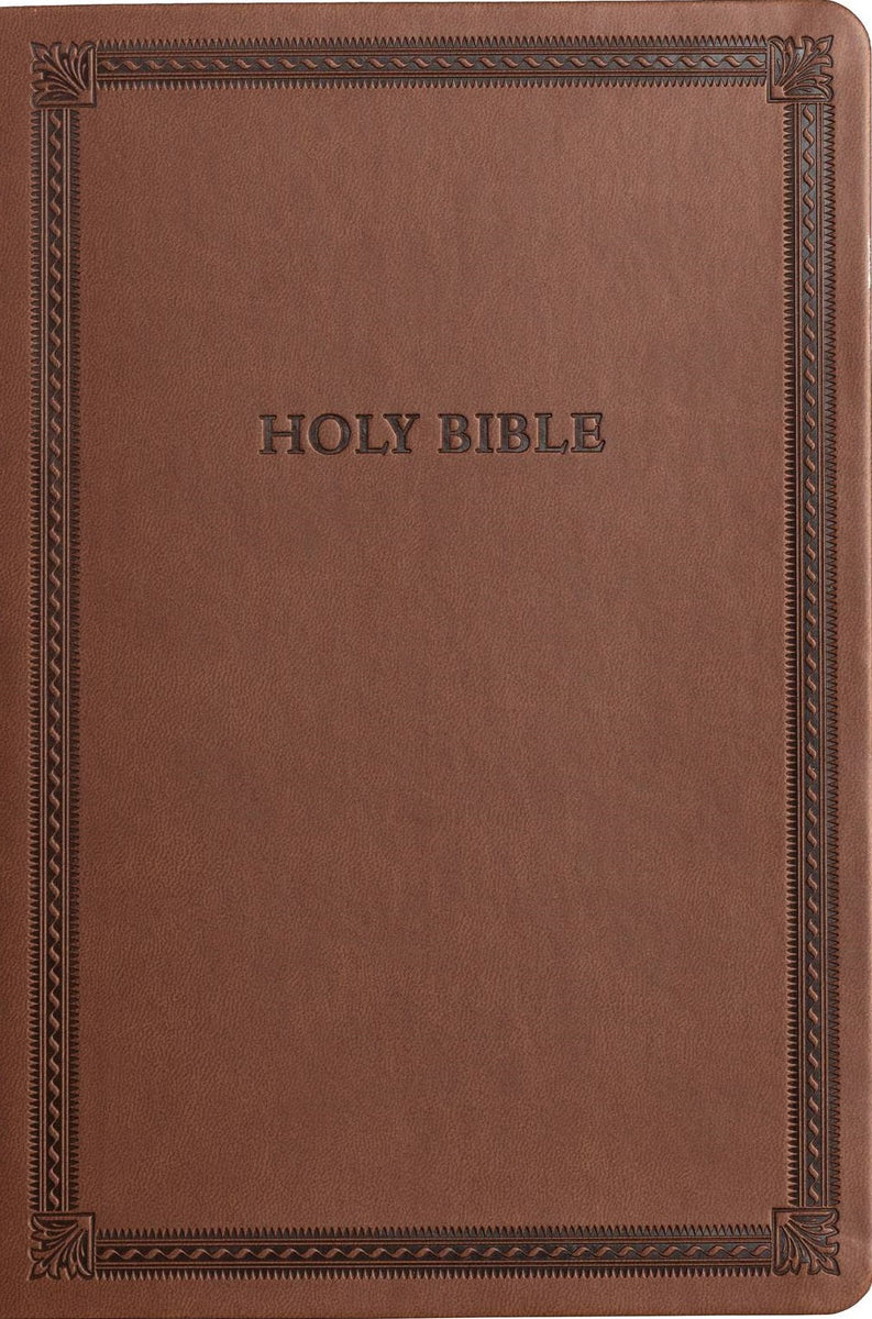 CSB Large Print Thinline Bible, Value Edition (LeatherTouch, Brown) by ...