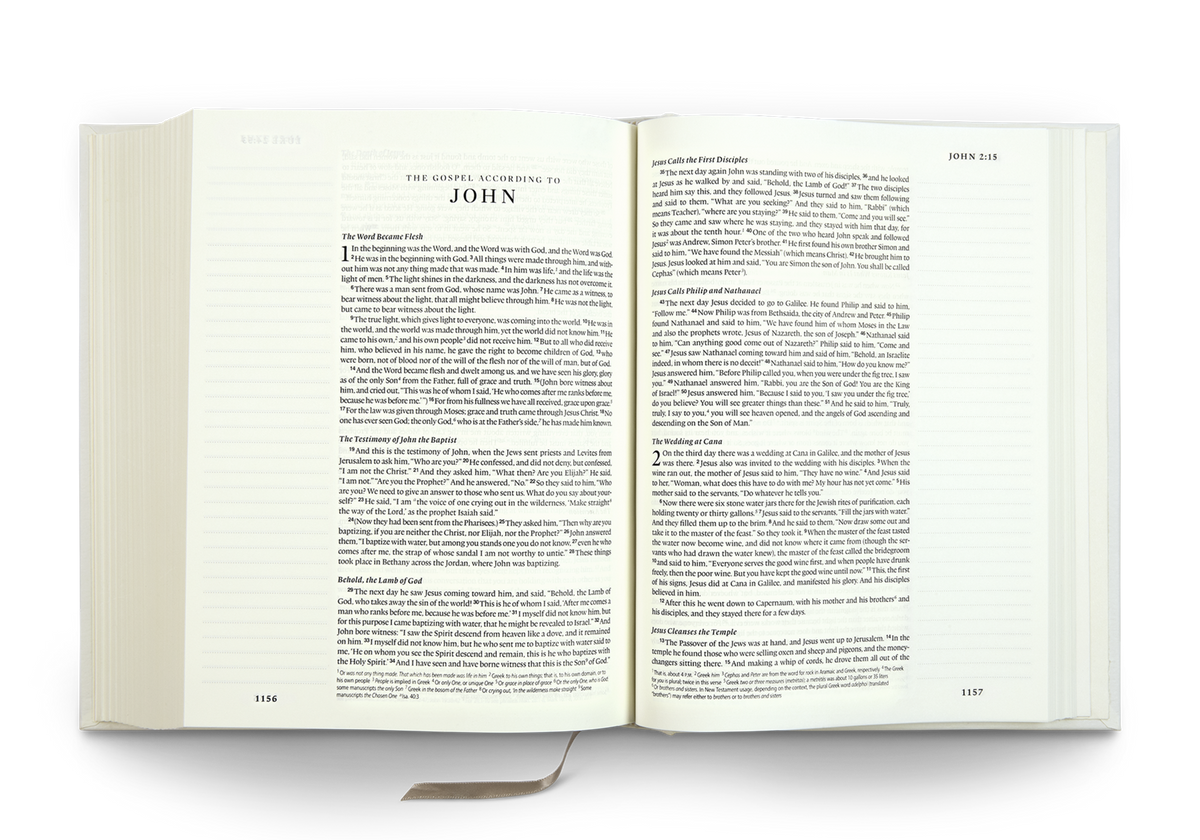 ESV Single Column Journaling Bible (Hardcover, Customizable Cover) by Bible