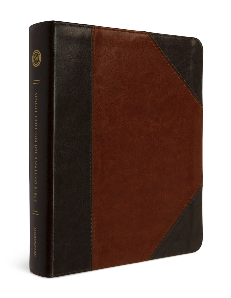 ESV Single Column Journaling Bible (TruTone, Brown/Cordovan, Portfolio ...