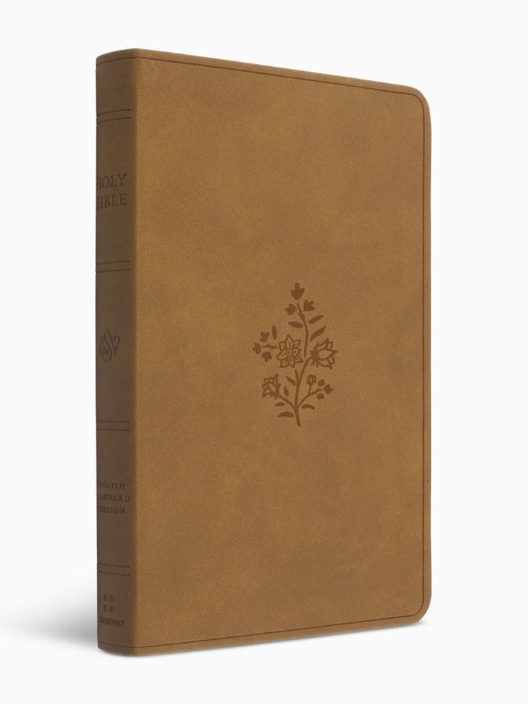ESV Premium Gift Bible (TruTone, Nubuck Caramel, Wildflower Design) by ESV
