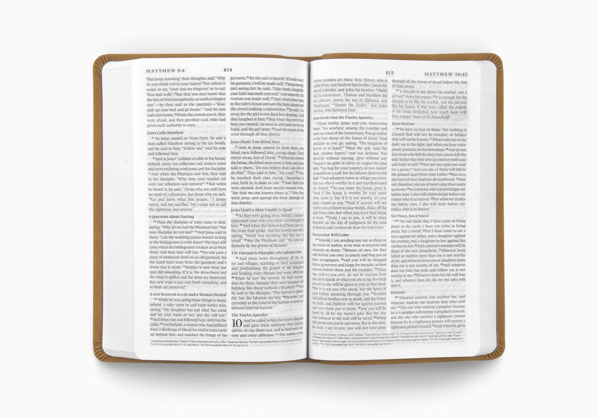 ESV Premium Gift Bible (TruTone, Nubuck Caramel, Wildflower Design) by ESV