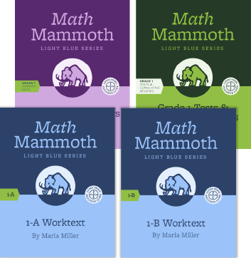 Math Mammoth - Grade 1 Pack by Maria Miller
