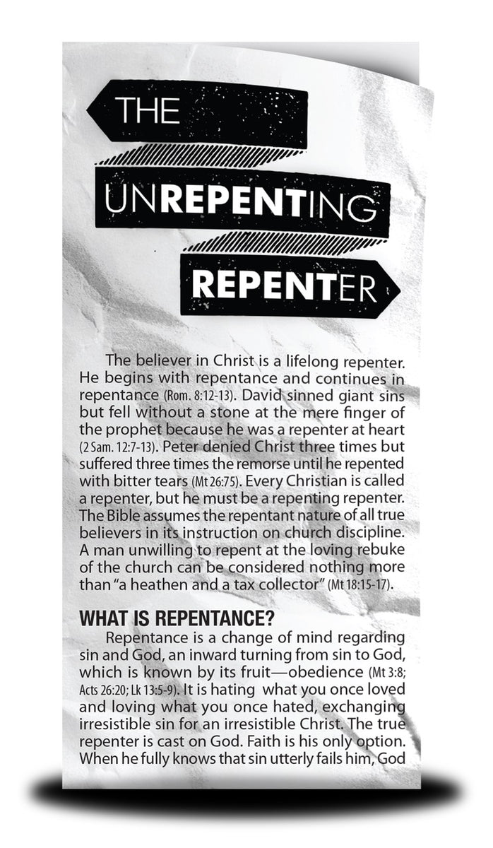 Unrepenting Repenter, The (20 Pack) by Jim Elliff