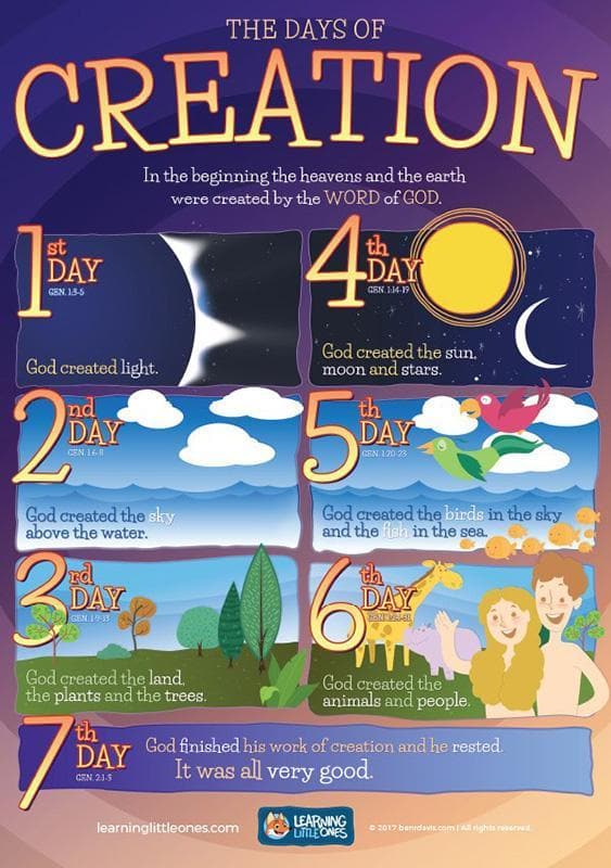 Days of Creation A3 Poster by Davis, Ben R (BD05)
