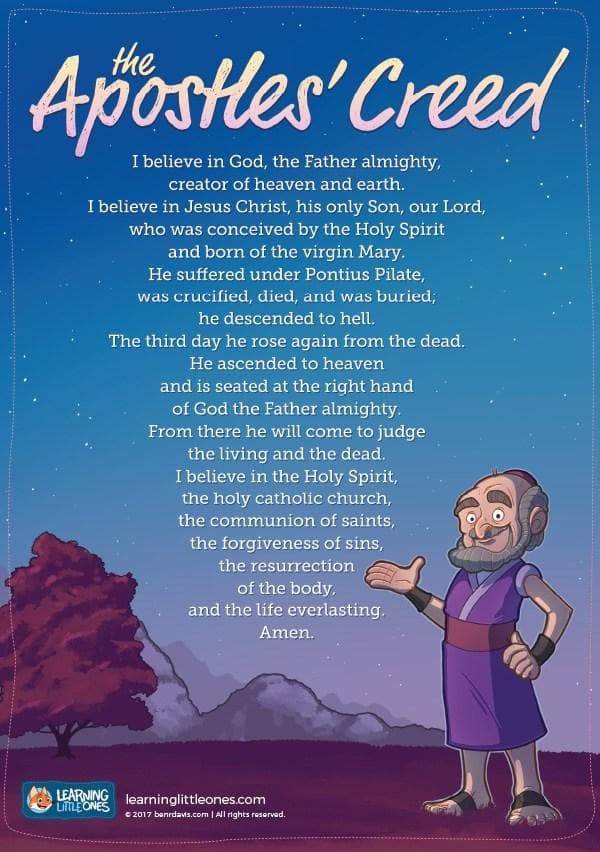 Apostles' Creed Poster by Davis, Ben R (BD09)