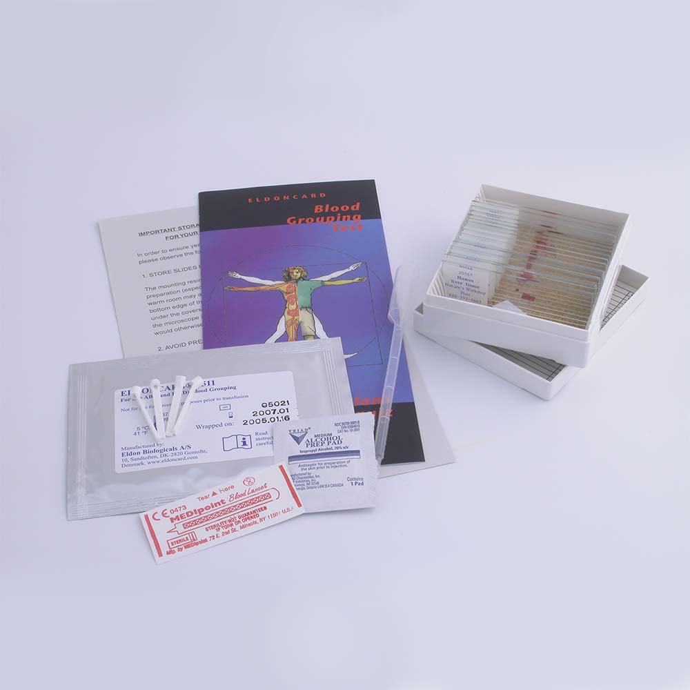 Advanced Biology: The Human Body, Slide Set with Blood Typing Kit